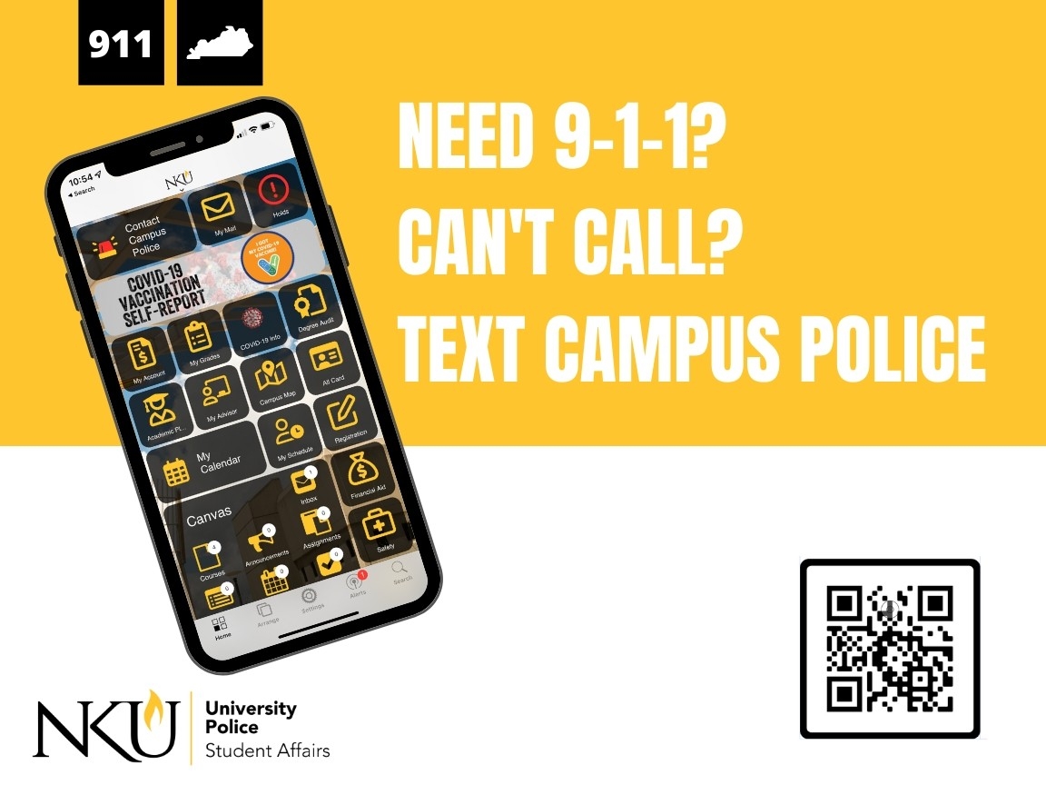 Text to University Police: Northern Kentucky University, Greater ...
